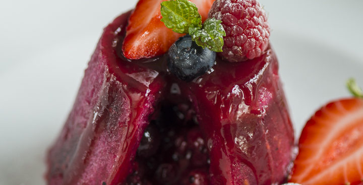 20150106-Summer pudding, cream -round-354 - B&M Seafoods Ltd