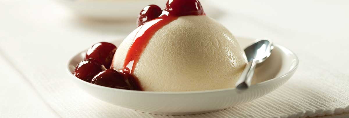 Panna-Cotta-with-Kirsch-Cherries - B&M Seafoods Ltd